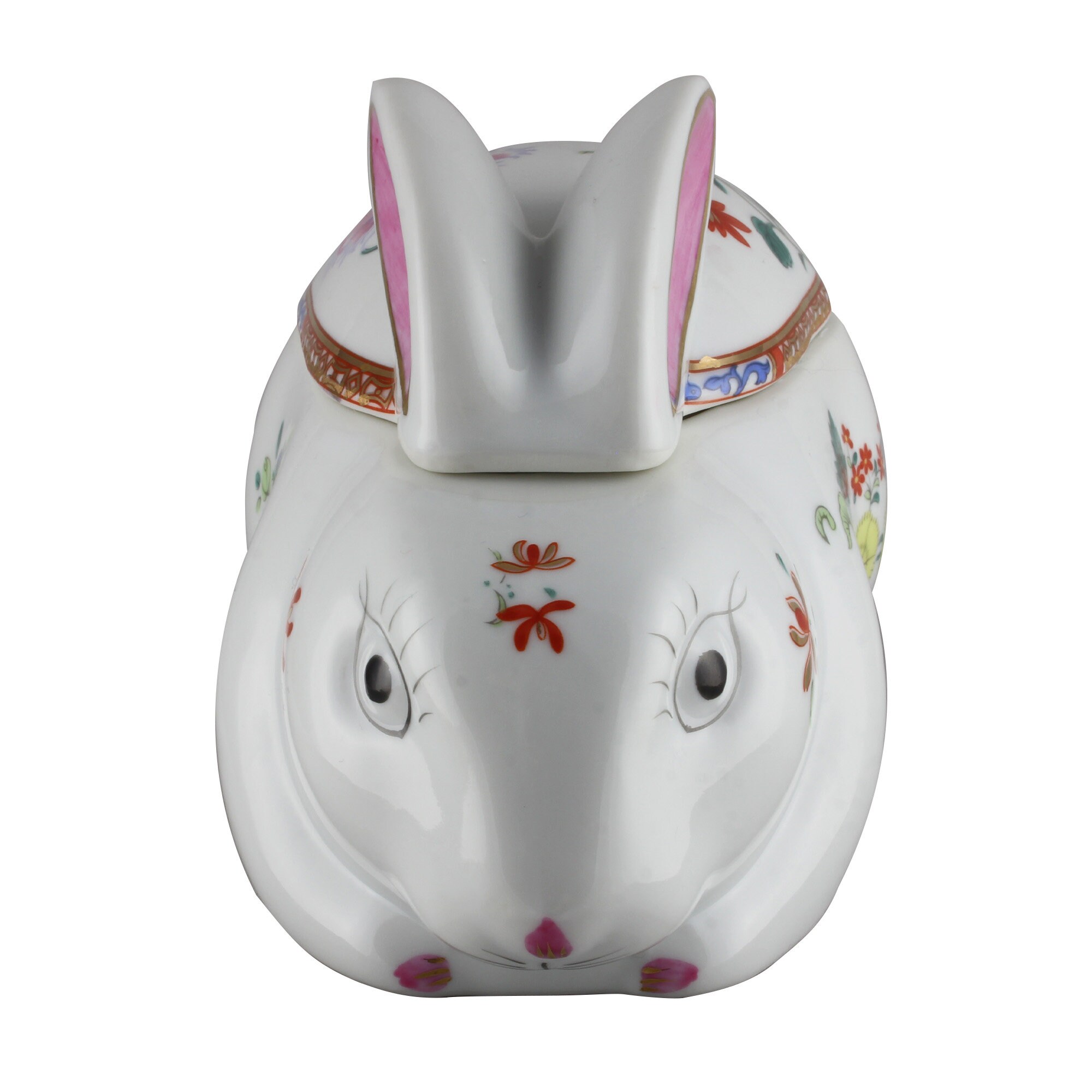 Vintage Japanese Rabbit Trinket Box: Seto Ware Bunny With Kakiemon ...