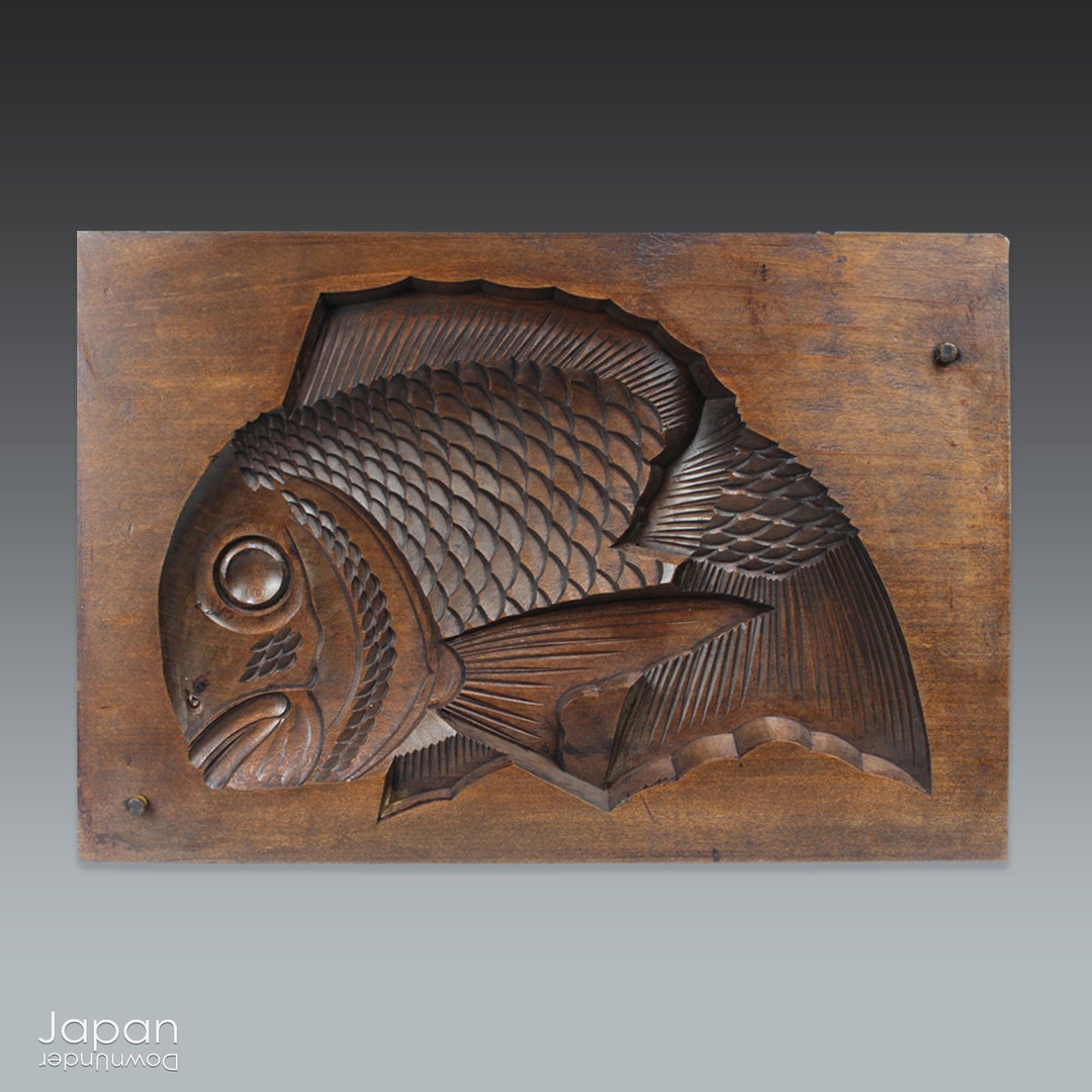 Medium Japanese Antique Tai Fish Kashigata, Japanese Sweet Mold - Etsy
