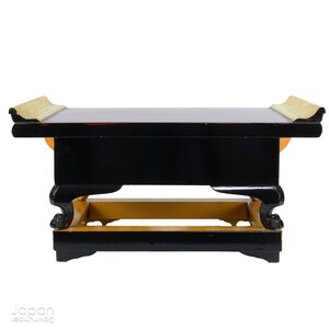 Buddhist Temple Sutra Table, Red Lacquer Sutra Table With Gold Leaf ...