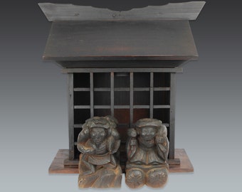Antique Kamidana Shrine With Lucky Gods Ebisu and Daikoku - Etsy