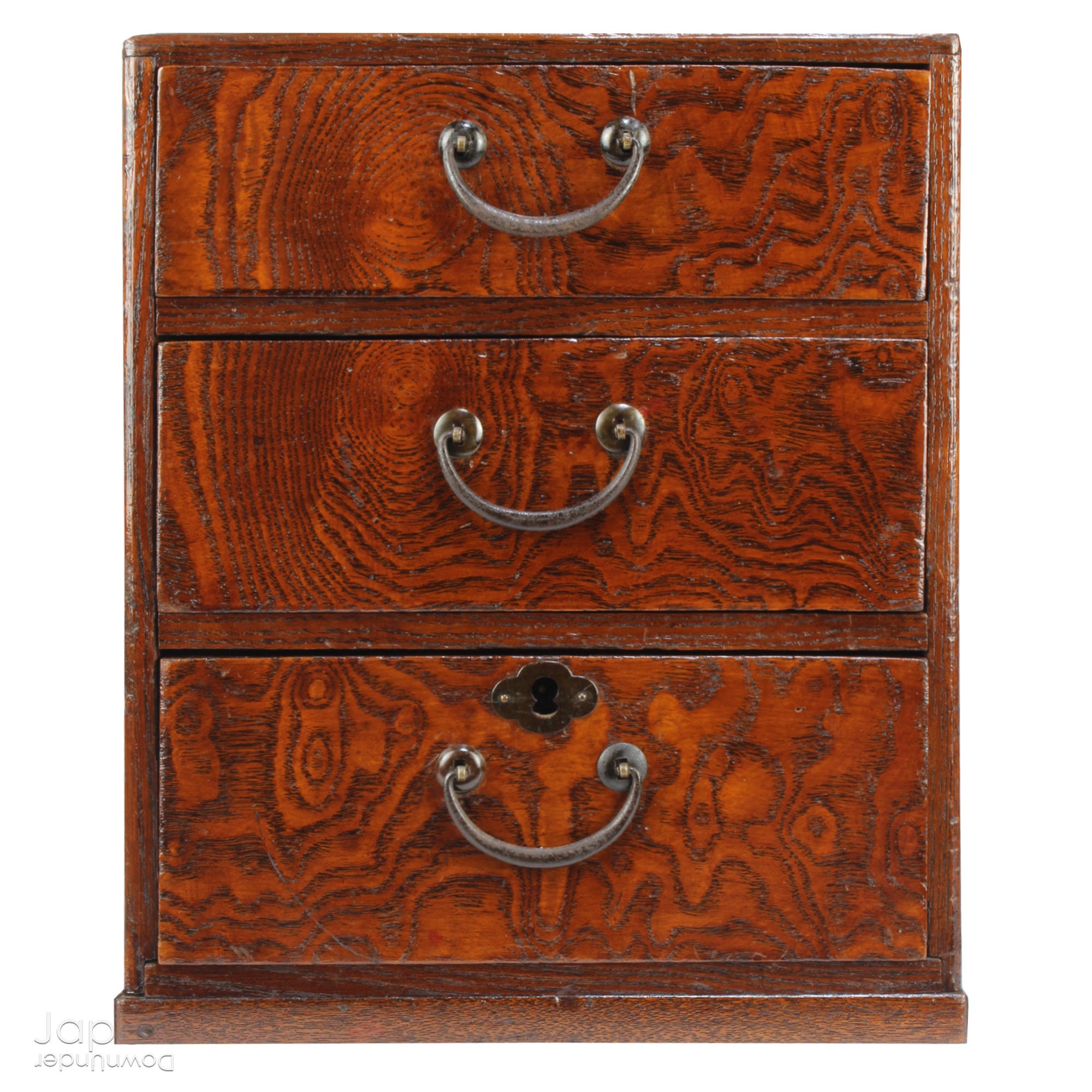 Japanese Antique Chest With Three Small Drawers Taisho Era - Etsy