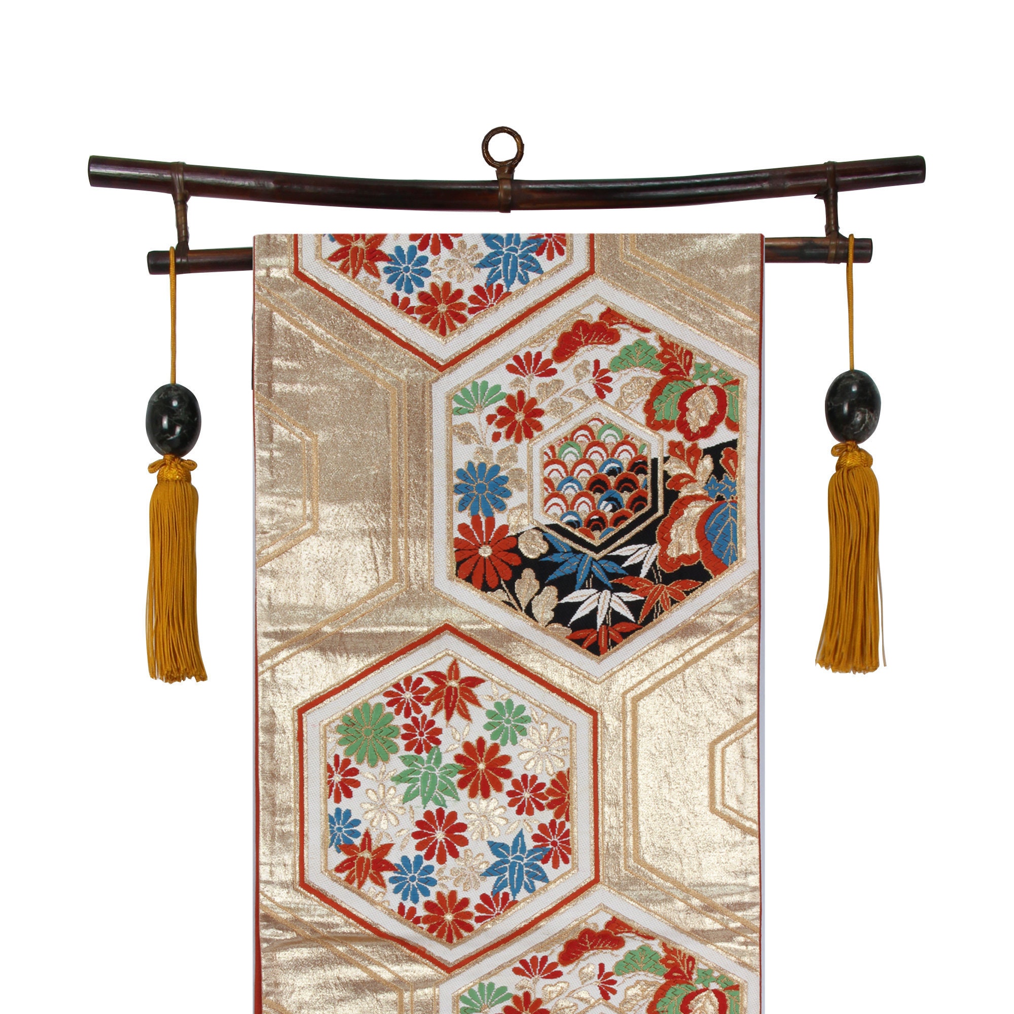 Japanese obi obi sash gold obi tortoiseshell obi obi wall | Etsy