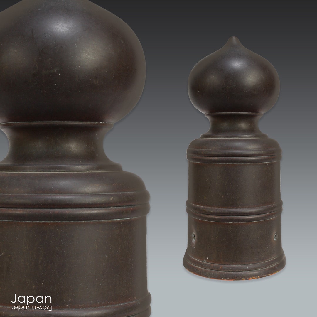 Japanese Bridge Decoration, Japanese Bronze Finial, Antique Giboshi - Etsy