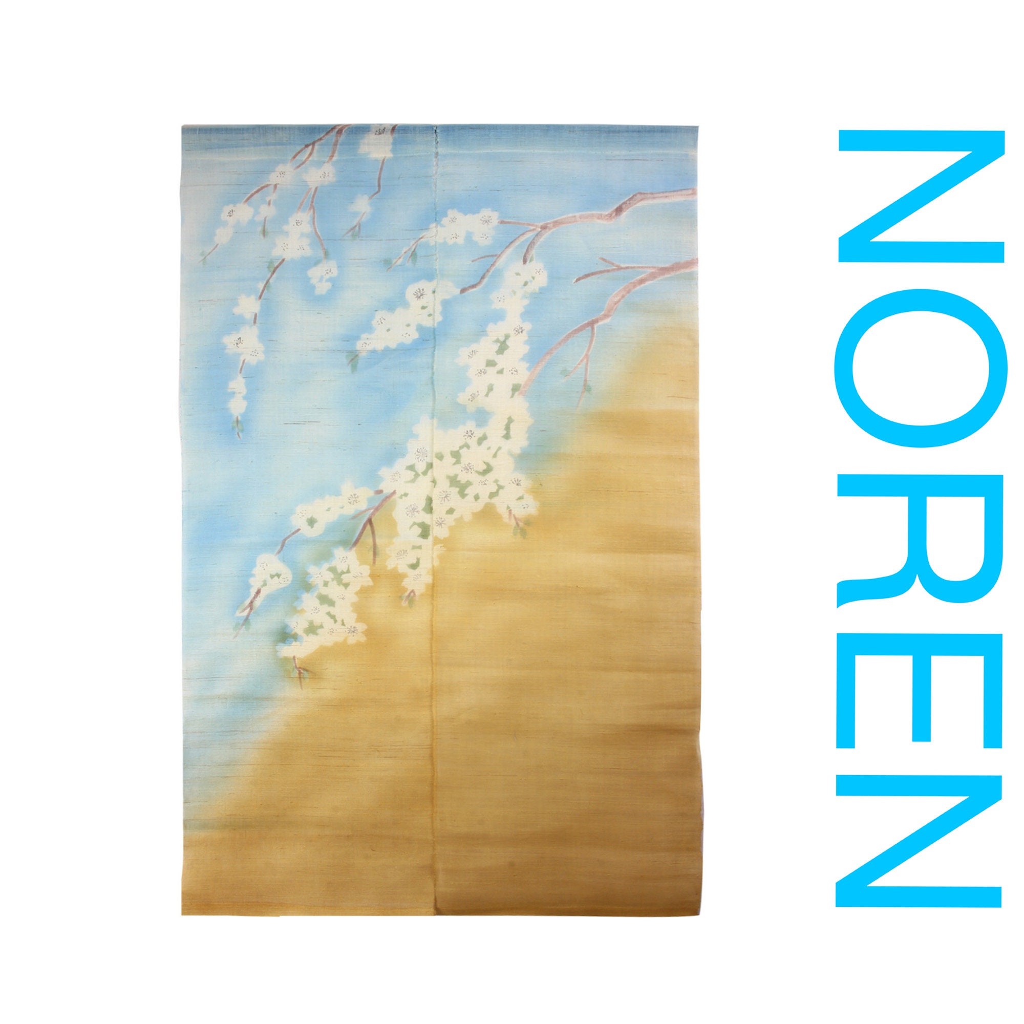 Linen Noren Japanese Noren Noren Curtain Cherry Blossom - Etsy