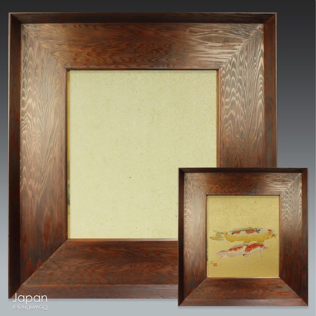 Rustic Wood Vintage Frame for Japanese Shikishi Art - Traditional Wall ...
