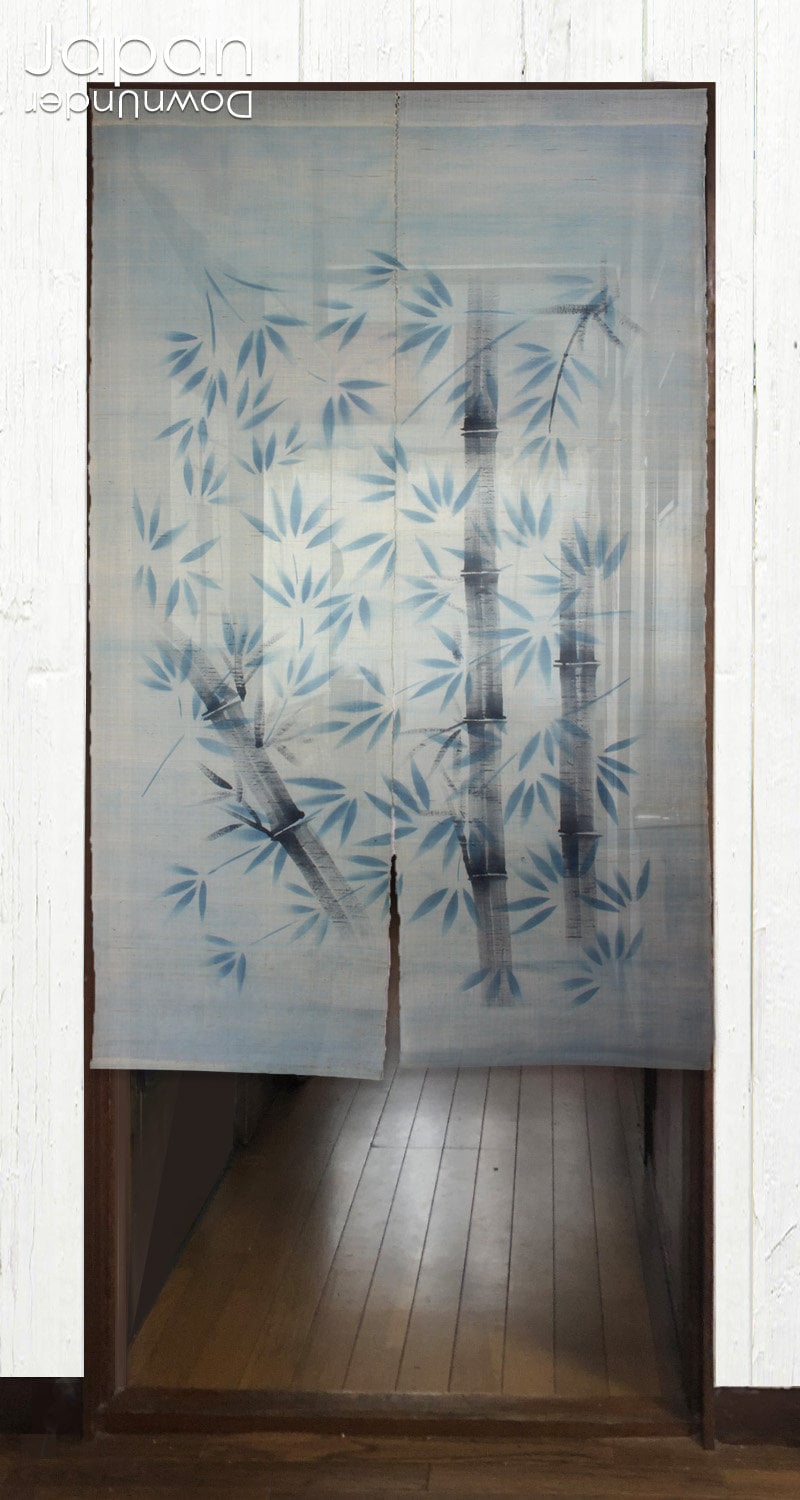 Linen Noren Japanese Noren Noren Curtain Bamboo Noren Hand - Etsy