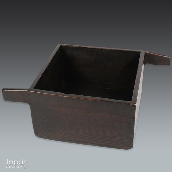 Japanese Antique Wood Masu With Side Handles Japanese Rice - Etsy
