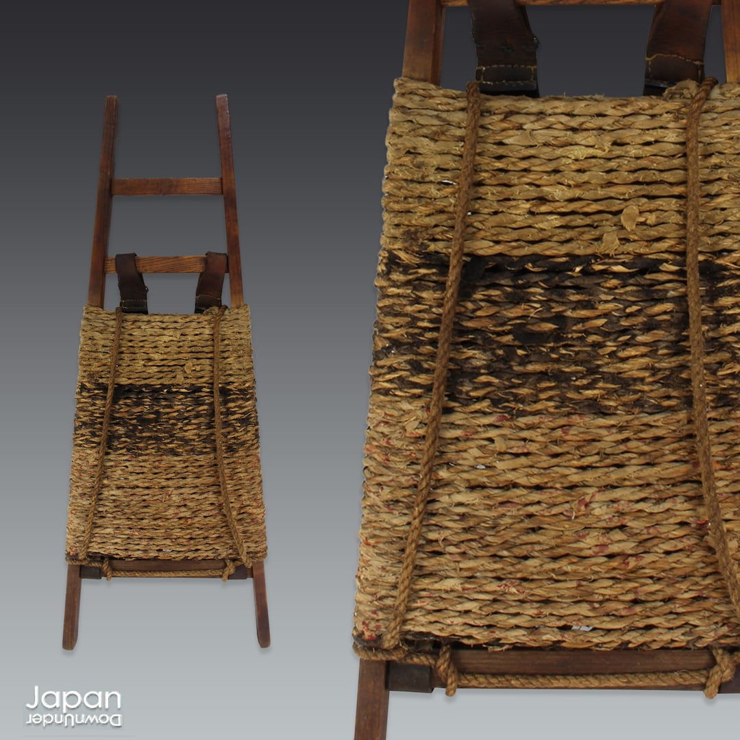 Antique Japanese Shoiko Backpack: Mingei Farming Tool Display - Etsy