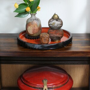 Red Lacquer Tray Japanese Tray Vintage Japanese Lacquer | Etsy