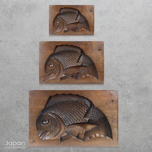 Very Large Japanese Antique Tai Fish Kashigata, Japanese Sweet Mold - Etsy