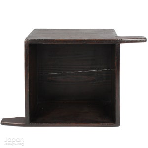 Japanese Antique Wood Masu With Side Handles, Japanese Rice Measure Box ...