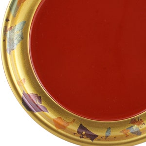 Vintage Japanese Gold Rimmed Red Lacquer Tea Ceremony Sweet - Etsy