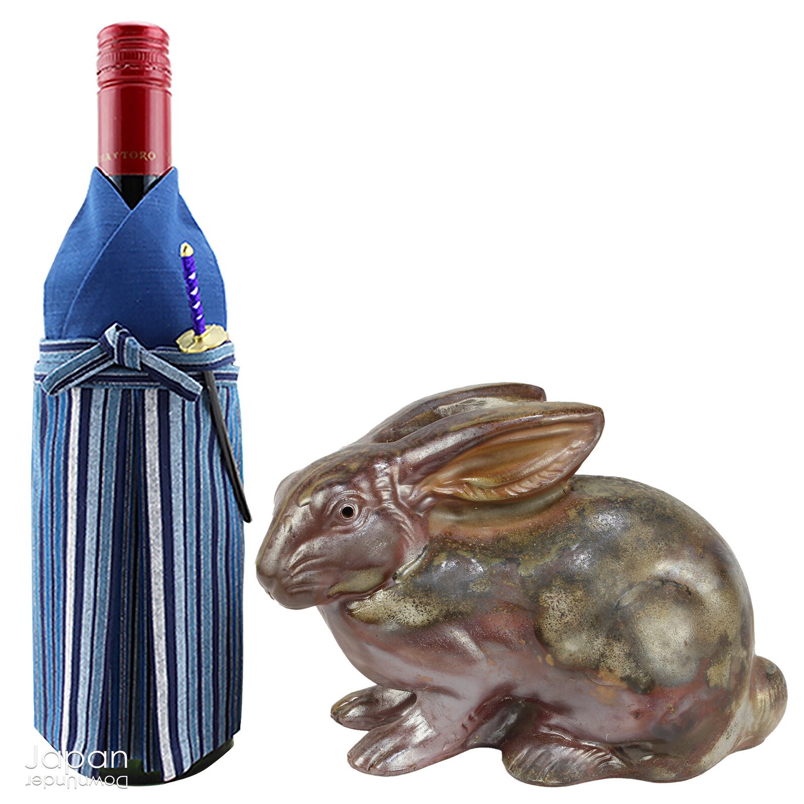 Vintage Japanese Bizen Rabbit Ornament Rabbit Okimono Year - Etsy