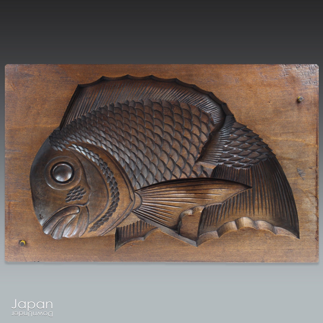 Very Large Japanese Antique Tai Fish Kashigata, Japanese Sweet Mold - Etsy