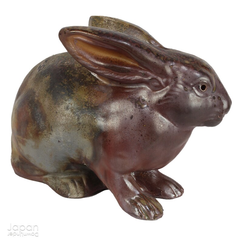 Vintage Japanese Bizen Rabbit Ornament Rabbit Okimono Year - Etsy
