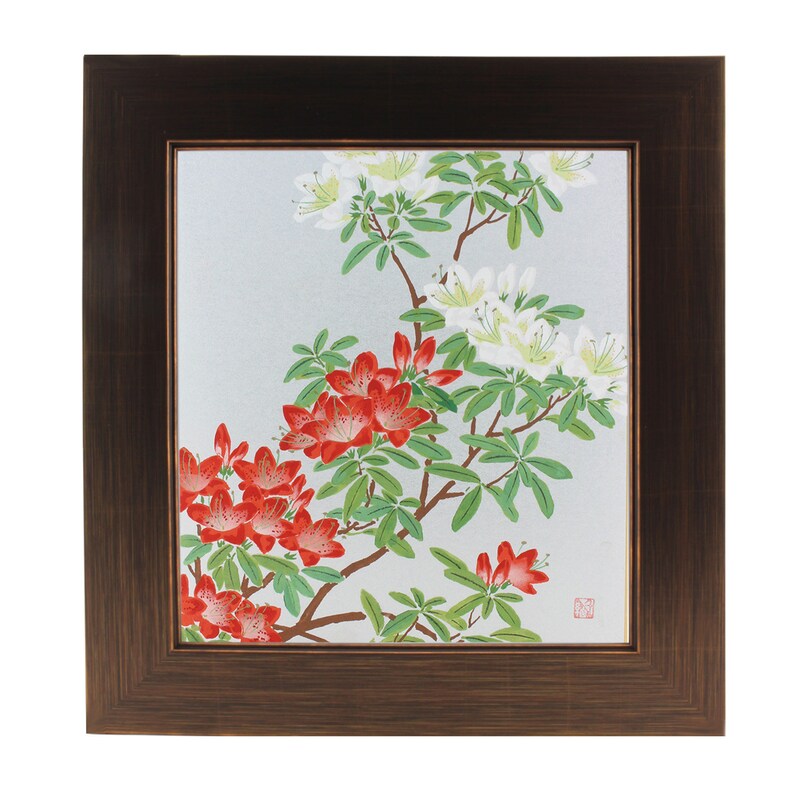 Shikishi Board Azalea Print Japanese Art Print Silk Screen - Etsy