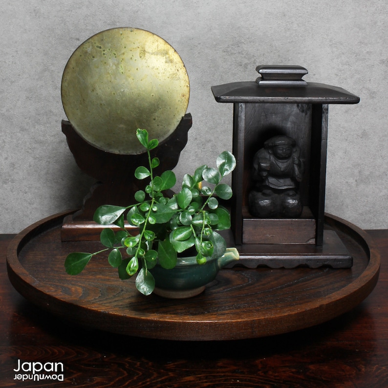 Small Antique Japanese Kamidana Shrine With Hand-carved Daikoku Lucky ...