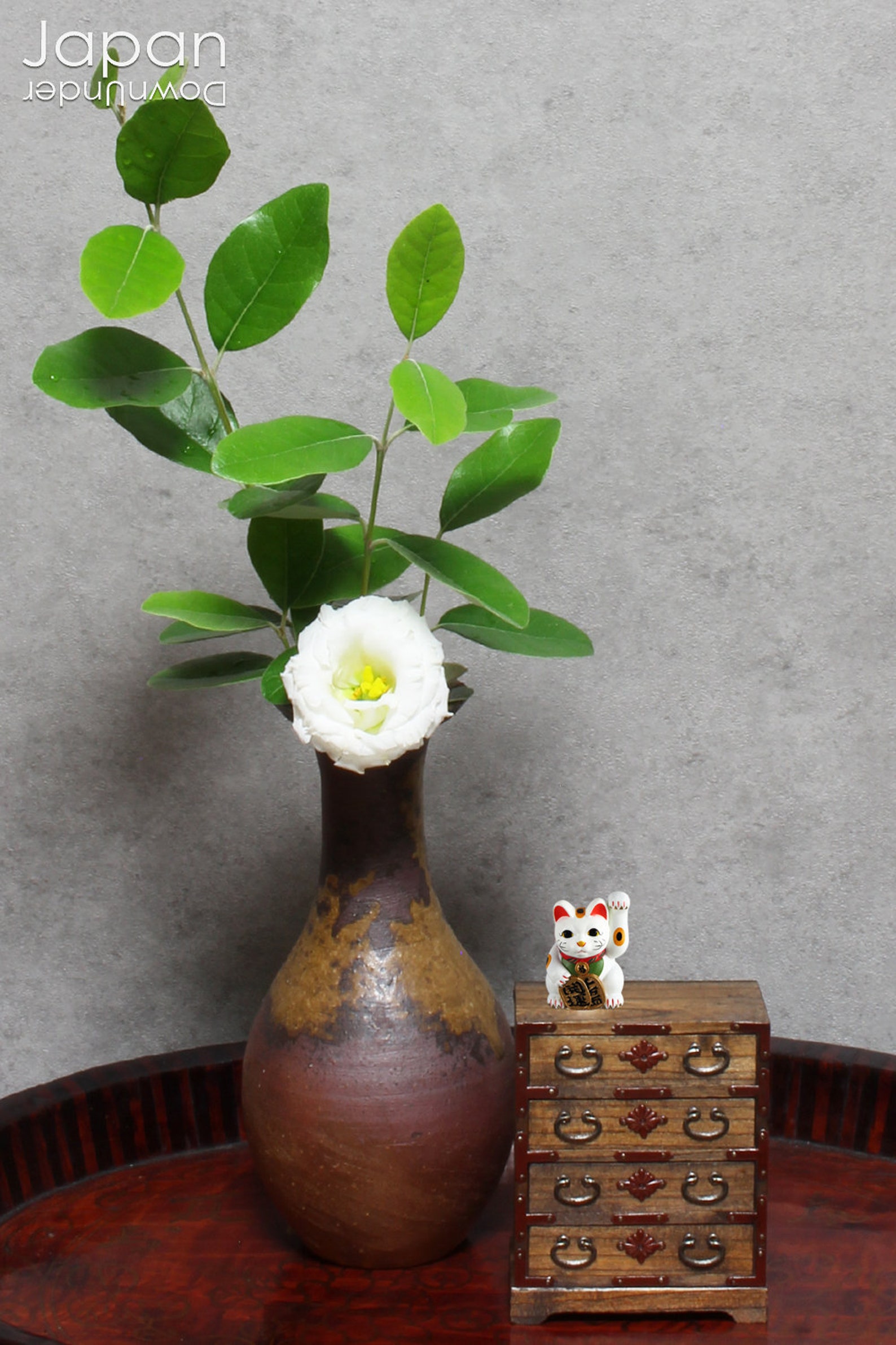 Japanese Vintage Hina Doll Wooden Clothing Chest With Maneki - Etsy