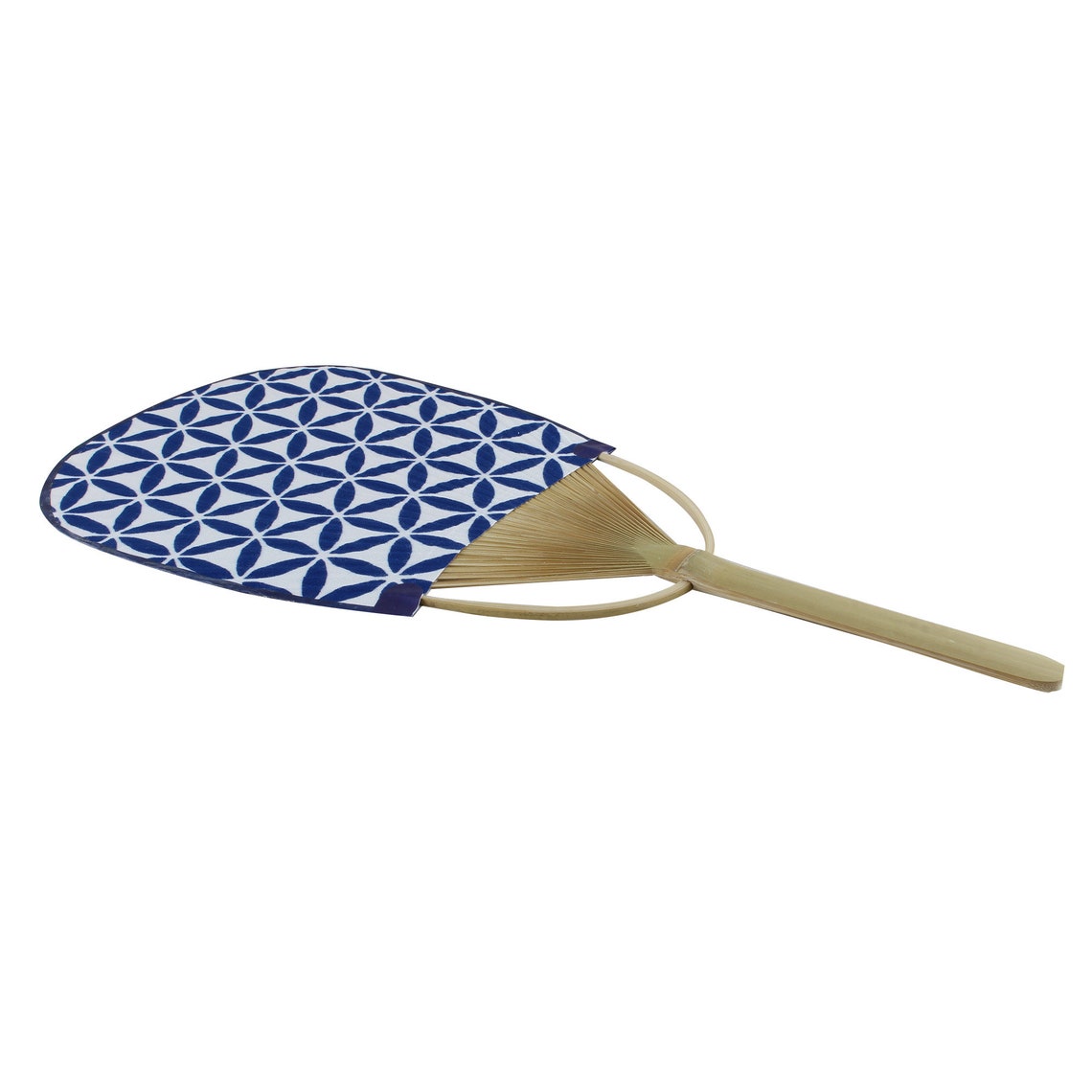 Uchiwa Fan Japanese Hand Fan Tenugui Hand Fan Blue and - Etsy