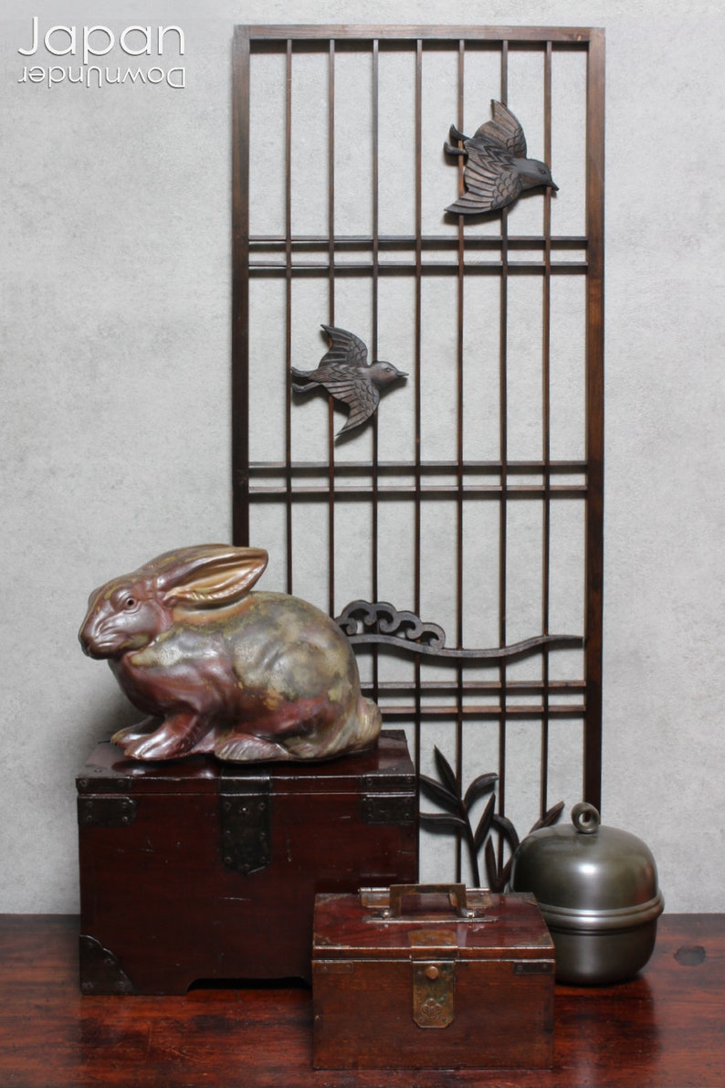 Vintage Japanese Bizen Rabbit Ornament Rabbit Okimono Year - Etsy