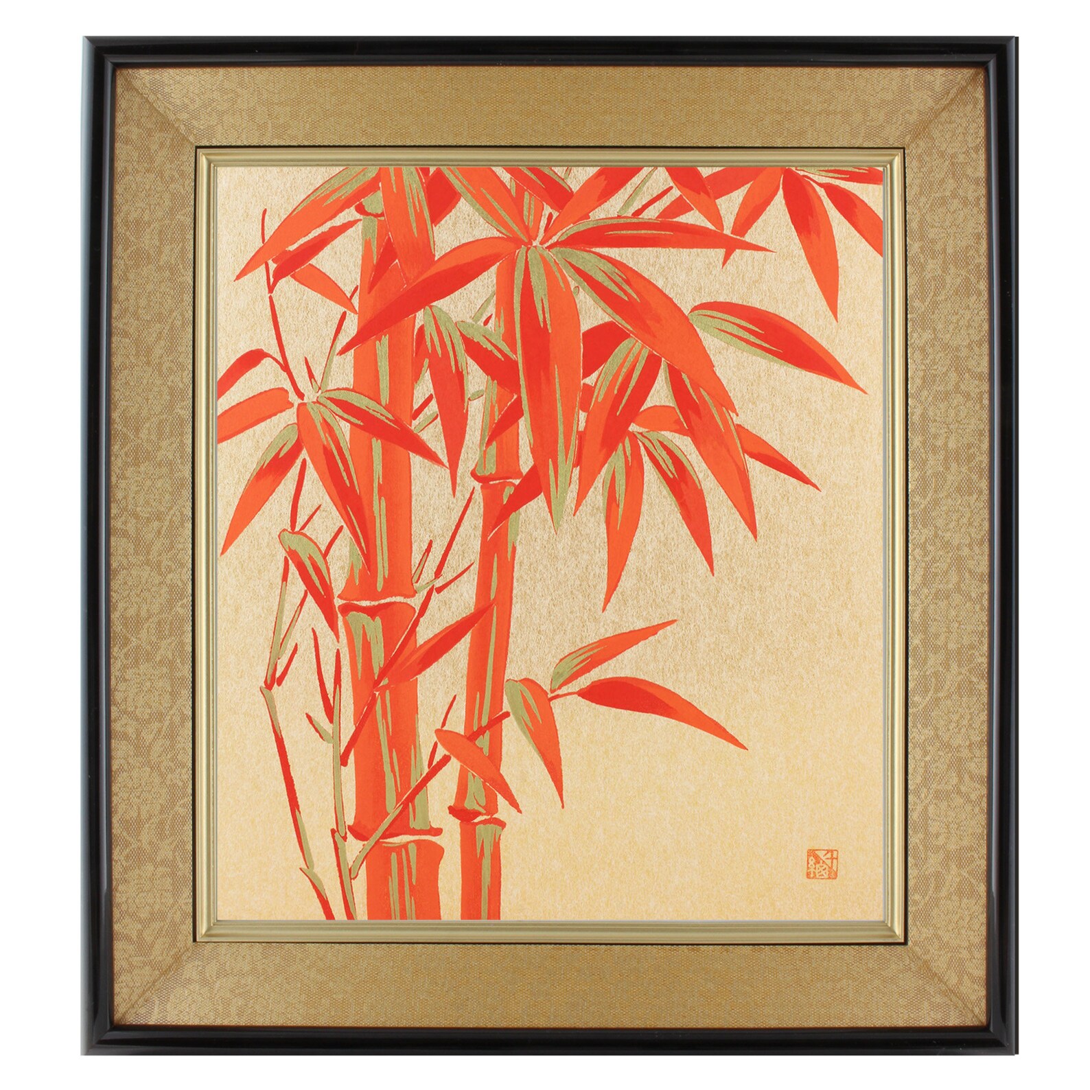 Shikishi frame shikishi board japanese frame gold floral | Etsy