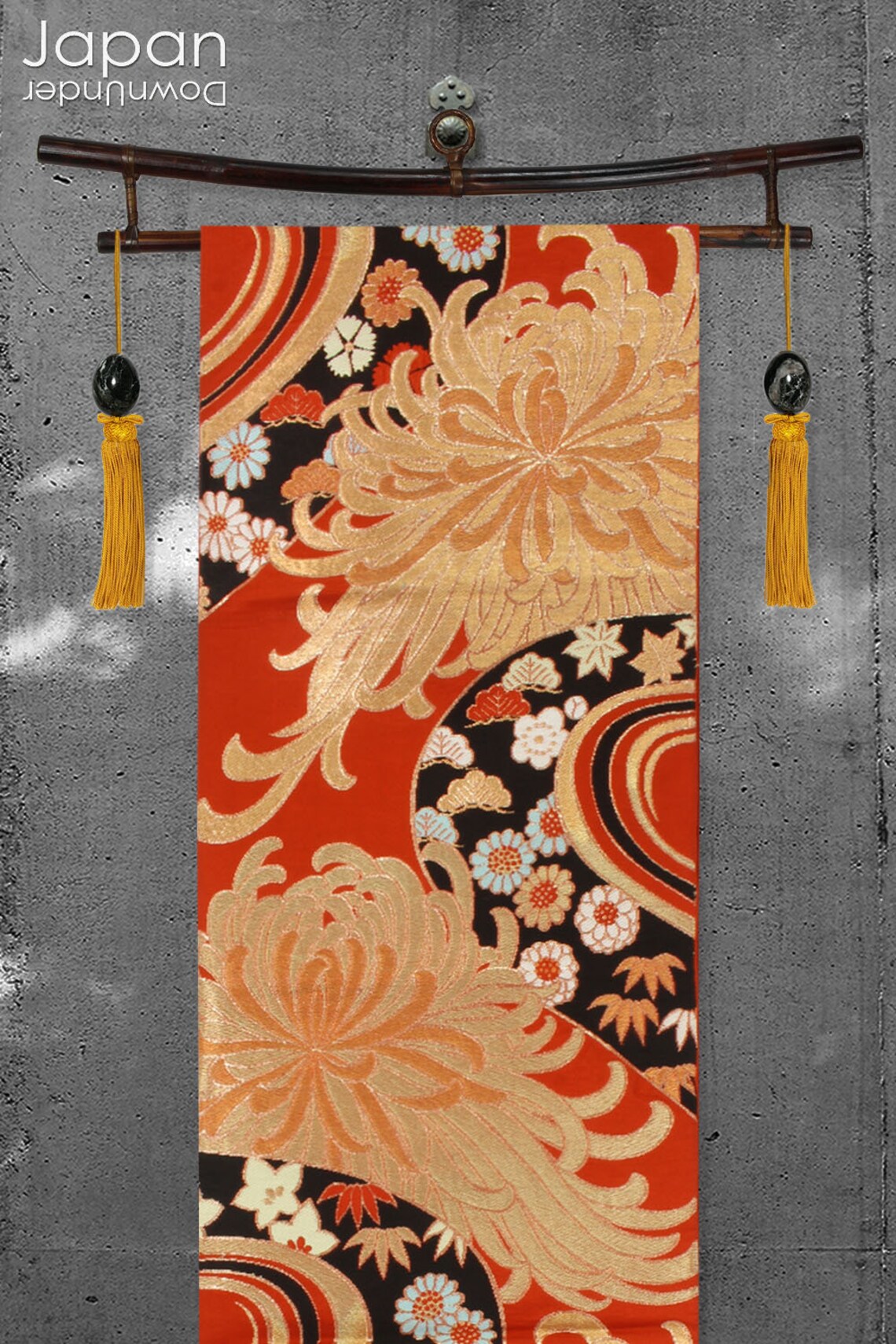 Obi hanger bamboo hanger obi display hanger fabric hanger | Etsy