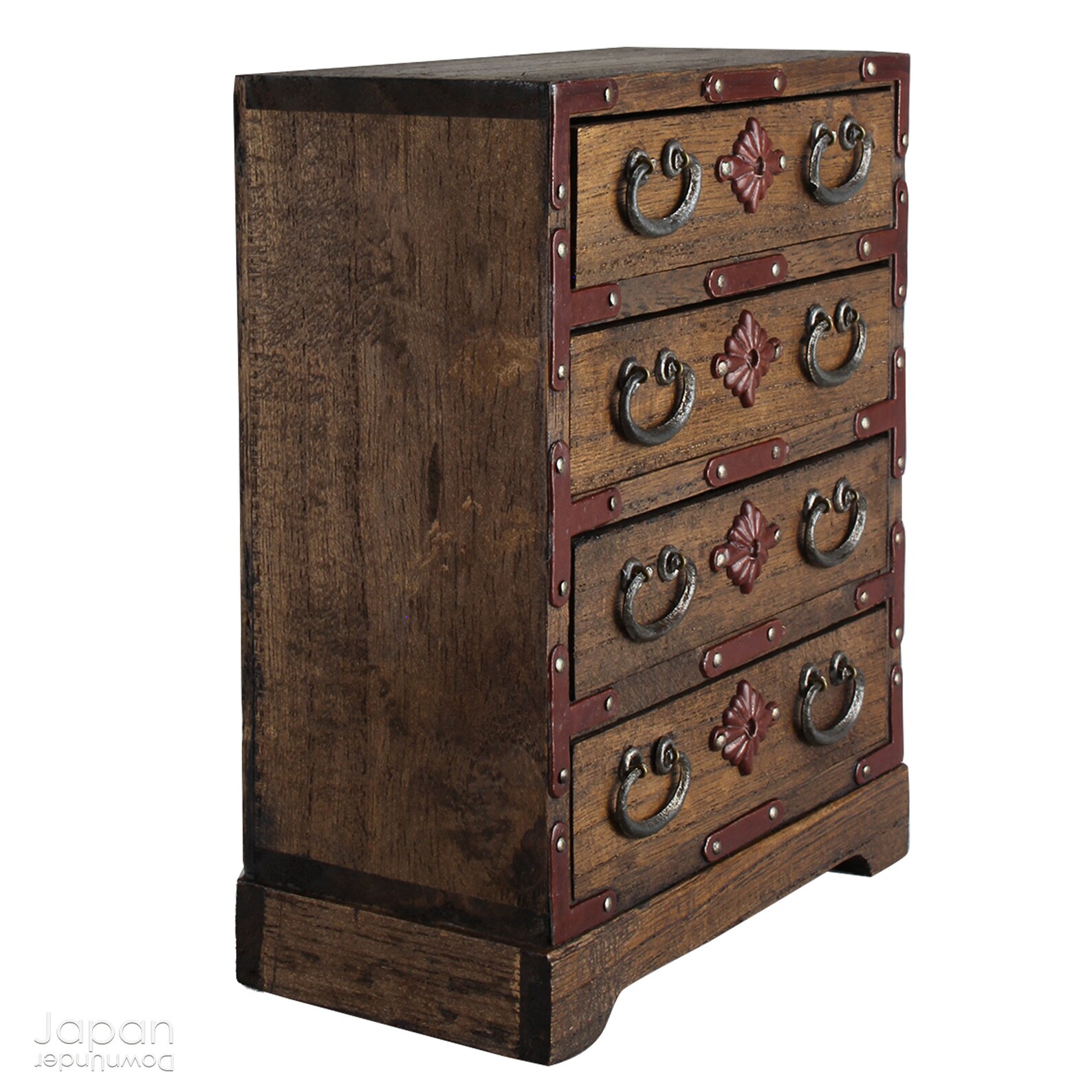 Japanese Vintage Hina Doll Wooden Clothing Chest With Maneki - Etsy