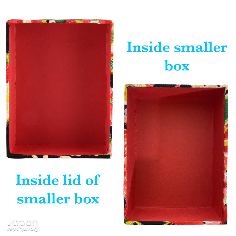Kimono Fabric Boxes: Japanese Chirimen Floral Storage Set - Etsy