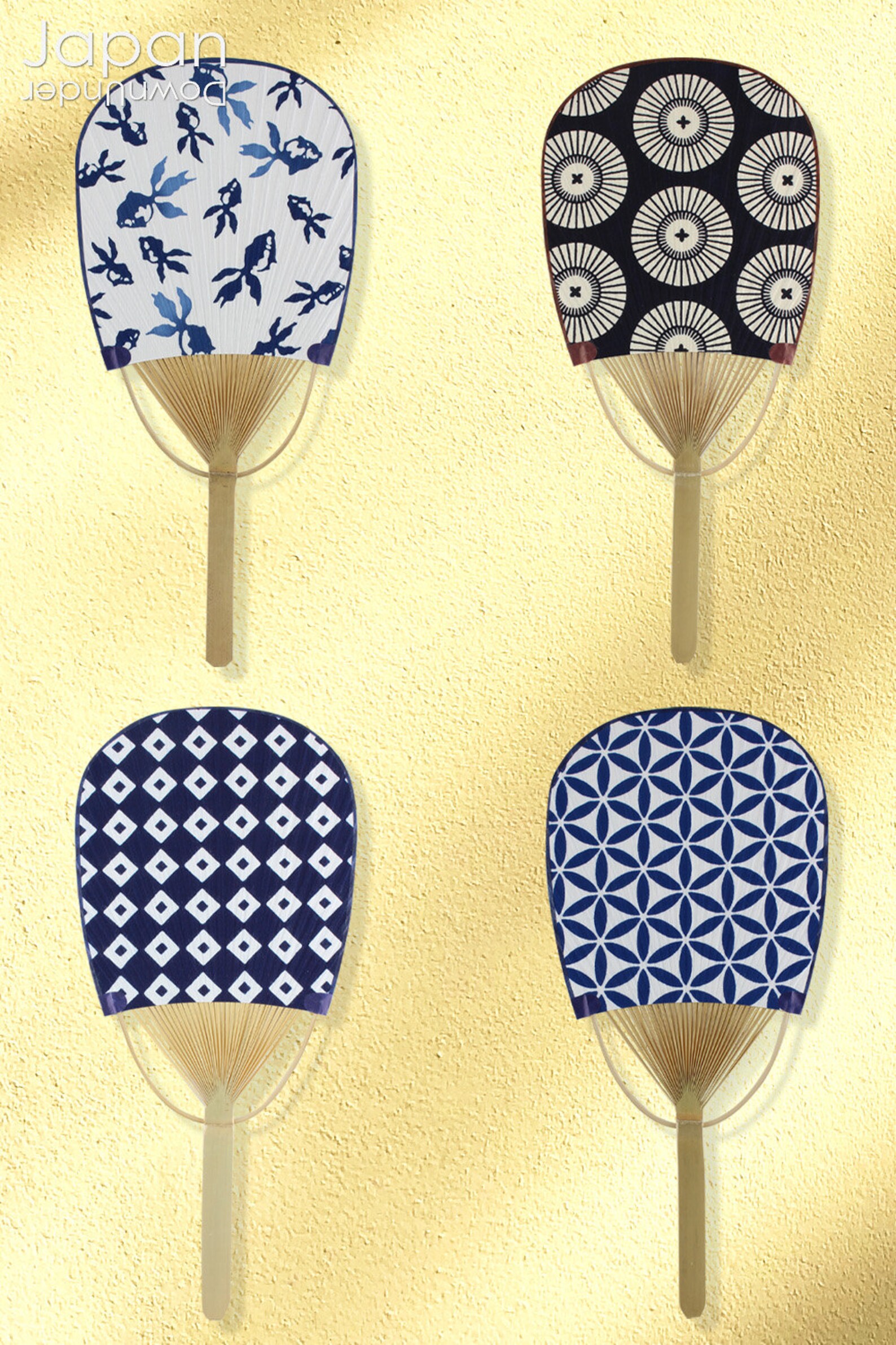 Uchiwa Fan Japanese Hand Fan Tenugui Hand Fan Goldfish - Etsy
