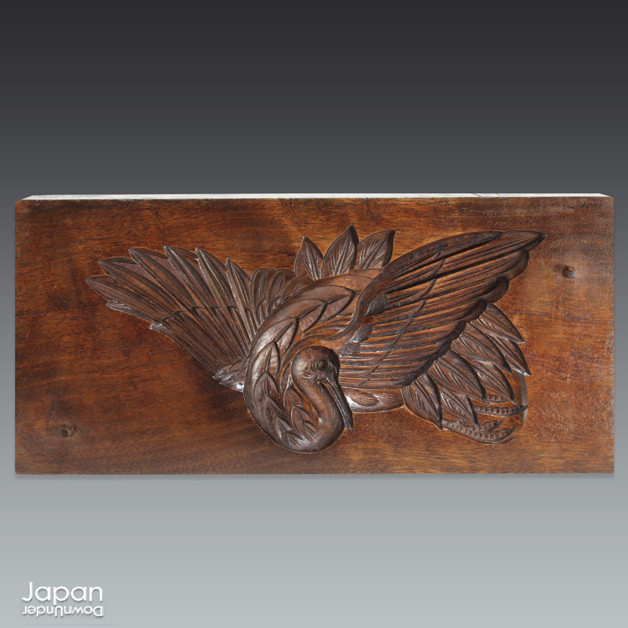 Japanese Antique Kashigata Hand Carved Crane Sweet Mold - Etsy