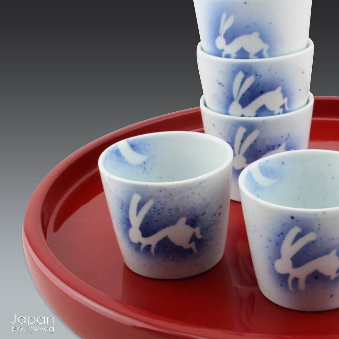 Rabbit Sake Cups, Guinomi, Japanese Ceramics, Ceramic Espresso Cup ...