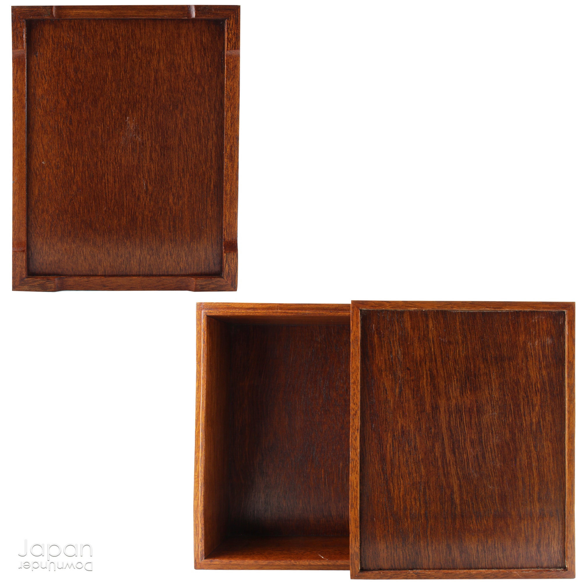 Nesting Box Set With Ukiyoe Reverse Glass Painted Lids - Etsy