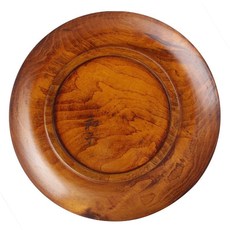 Decorative Vintage Japanese Tray - Hand Carved With Peach Design - Etsy