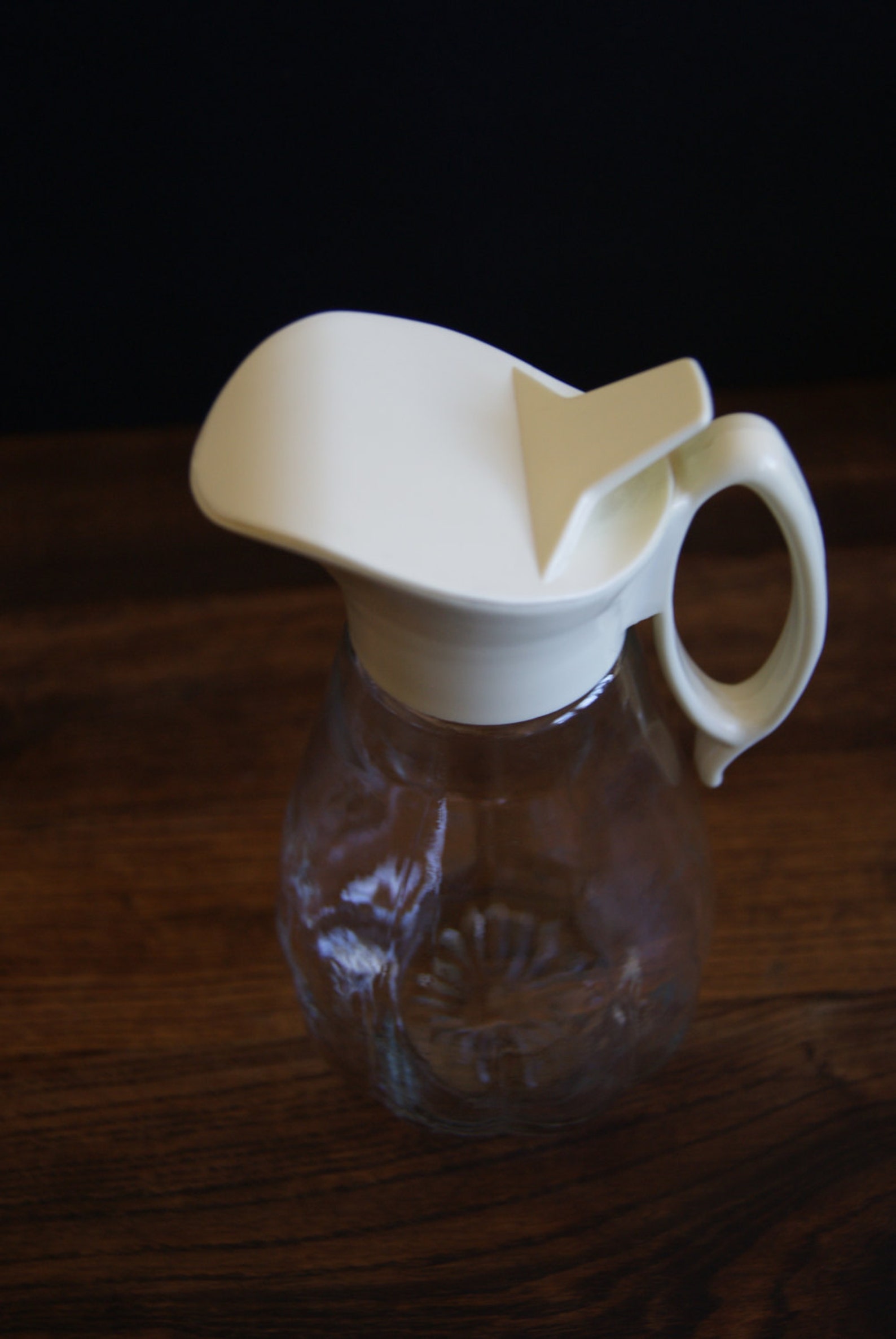 Super Cute Vintage Glass Syrup Jug - Etsy