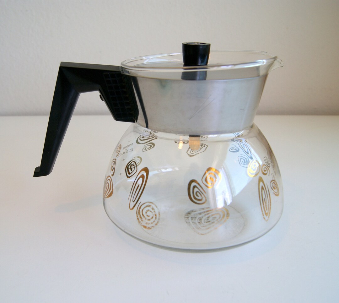Mid Century Flameproof by Jet-o-matic Coffee Pot With Chrome - Etsy
