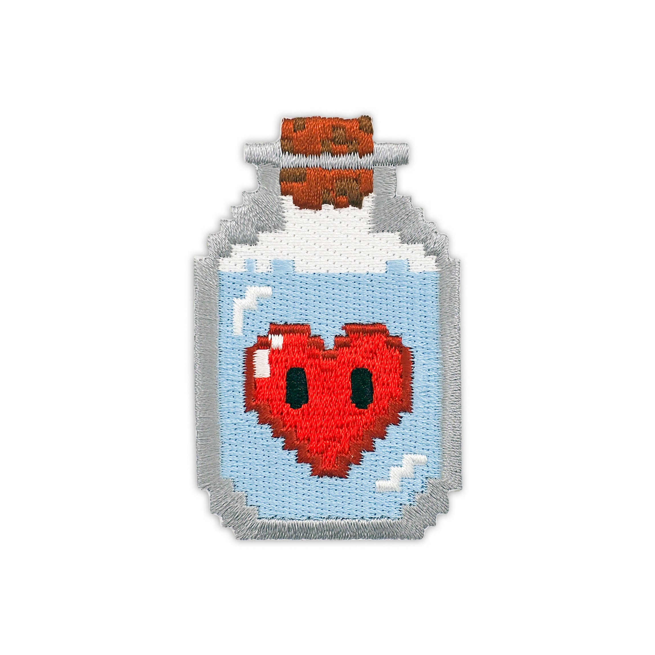 8-bit Love Potion Embroidered Iron-on Patch - Etsy