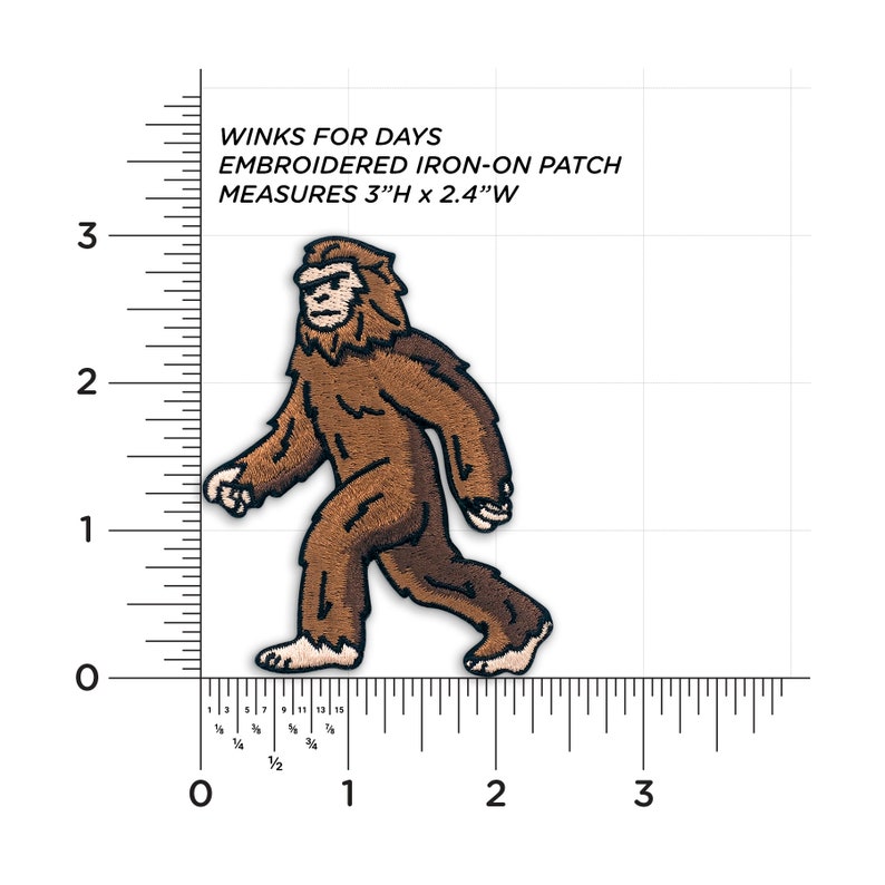 Bigfoot Sasquatch Embroidered Iron-on Patch - Etsy