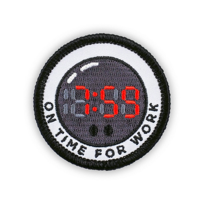 Adulting Merit Badge Embroidered Iron-on Patch (on Time for Work ...