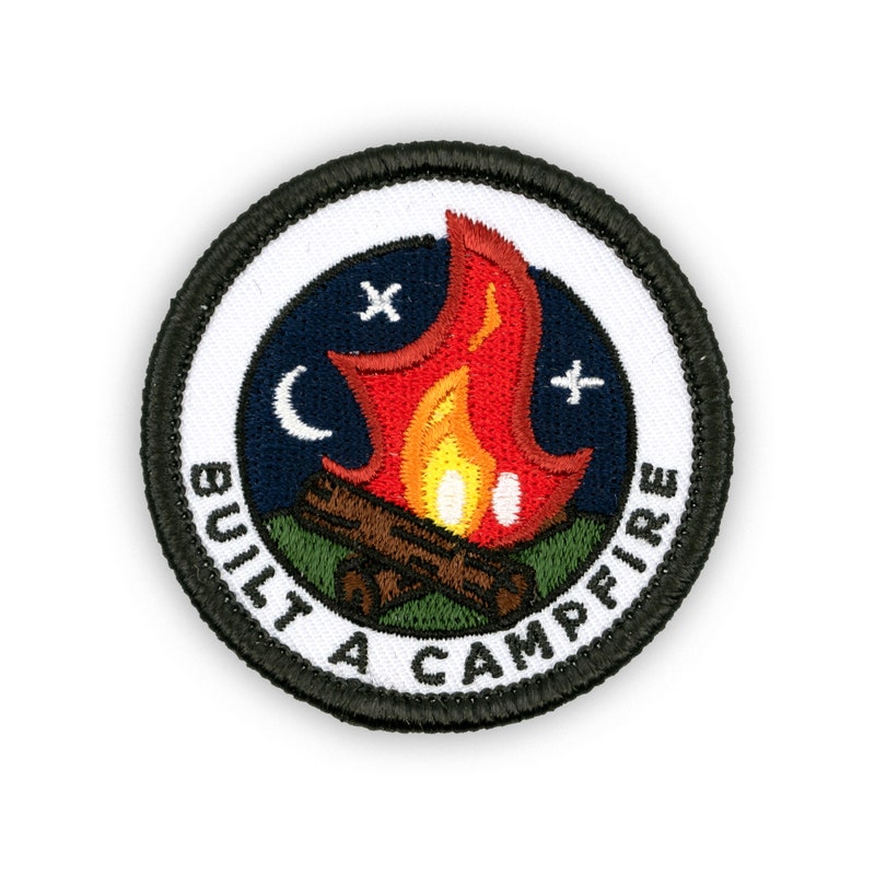 Campfire Badge - Etsy
