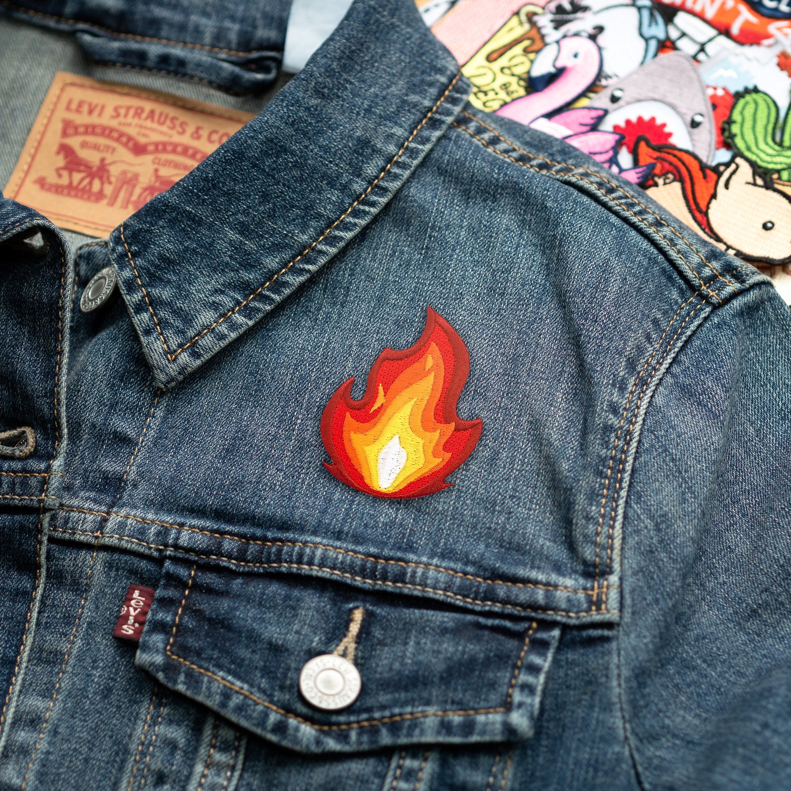 It's Fire Embroidered Iron-on Patch - Etsy