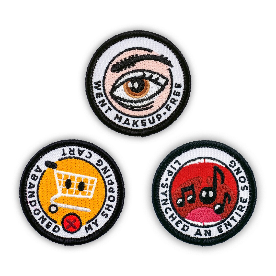 Adulting Merit Badge Embroidered Iron-on Patches (you Go Girl - Set 1 ...