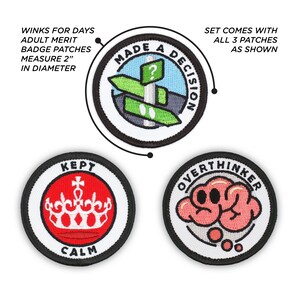 Adulting Merit Badge Embroidered Iron-on Patches (achievements - Set 6 ...