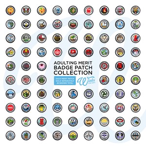 Adulting Merit Badge Embroidered Iron-on Patch (minded My Own Business ...