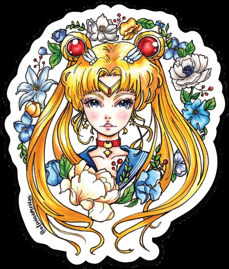 Sailor Moon Sailor Chibi Moon Luna Vinyl Die Cut Sticker Pack | Etsy