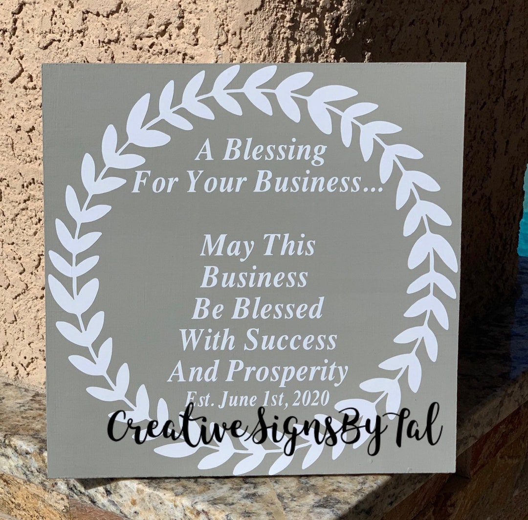 A Blessing for a New Business.a Great Gift for Any Business Owner ...