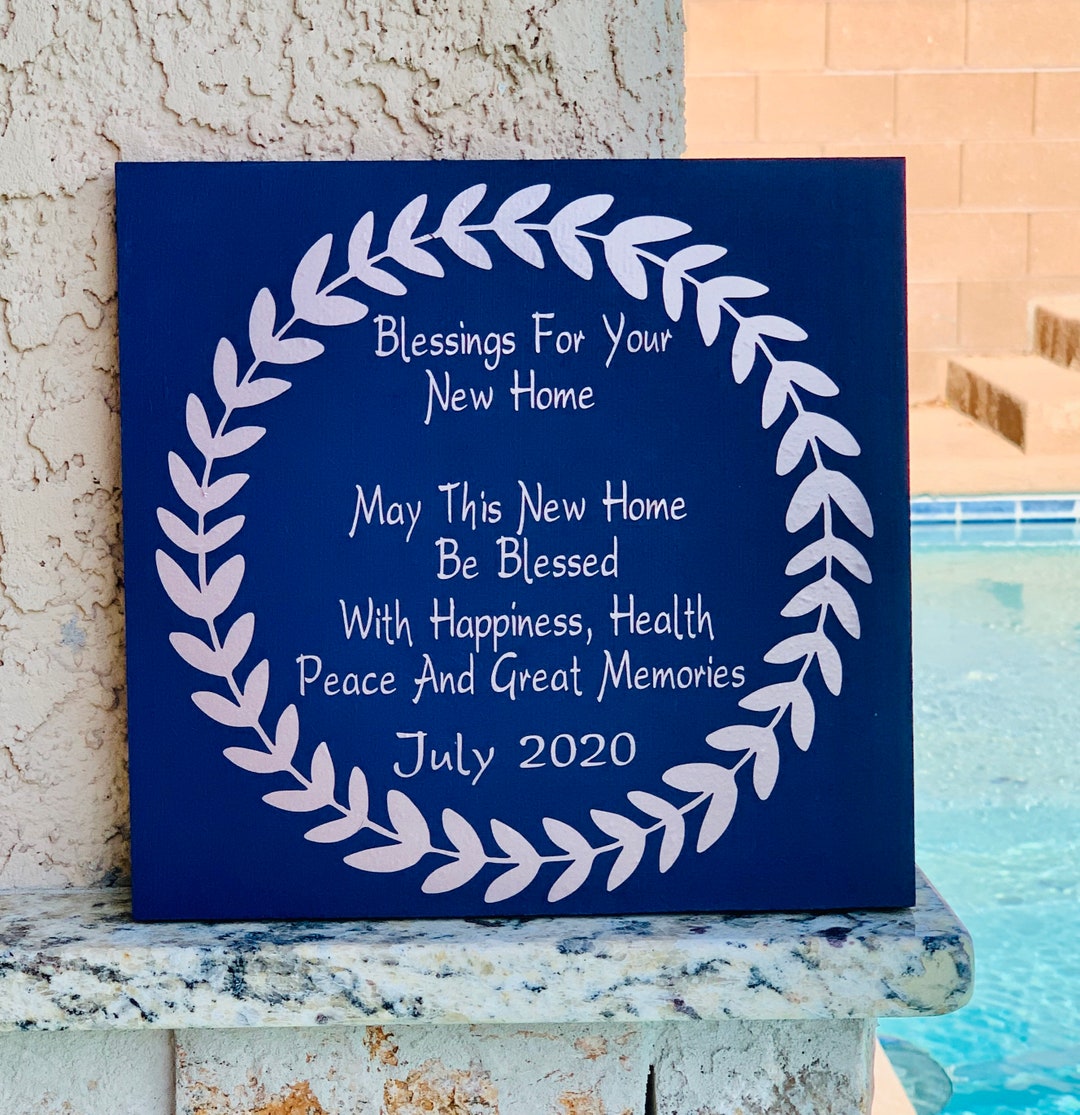 Blessings for Your New Home/ A Beautiful Wood Sign a Perfect Gift for a ...