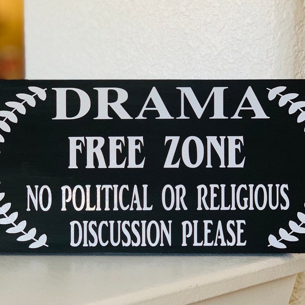 Drama Free Zone - Etsy