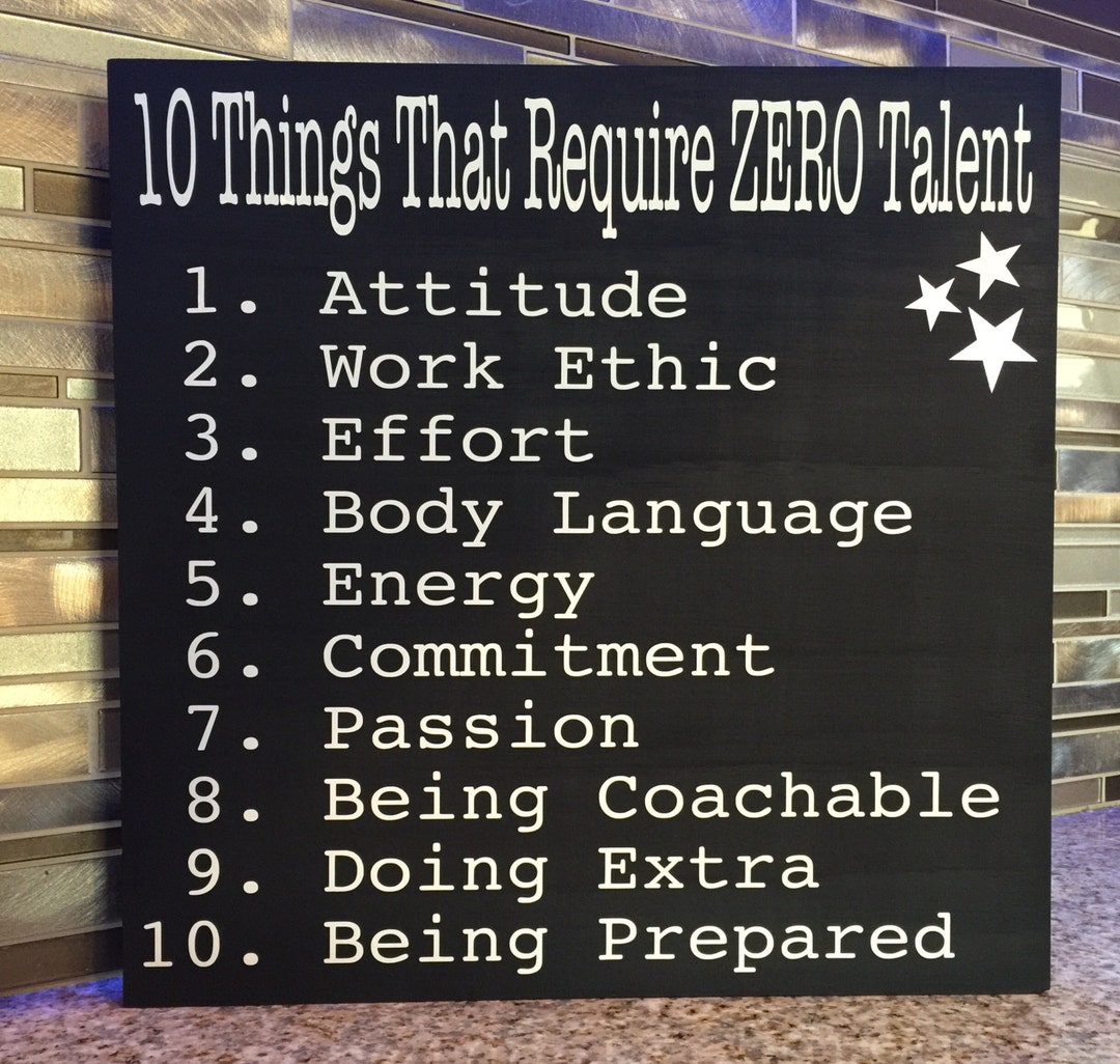 10 Things That Require ZERO TALENT/ Office Sign/teenage Gift/graduation ...