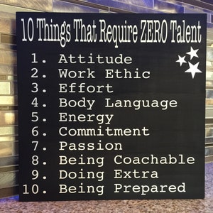 10 Things That Require ZERO TALENT/ Office Sign/teenage Gift/graduation ...
