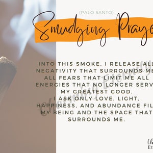 Smudging Prayer Card, Smudging, Smudging Prayer Printable, Instant ...